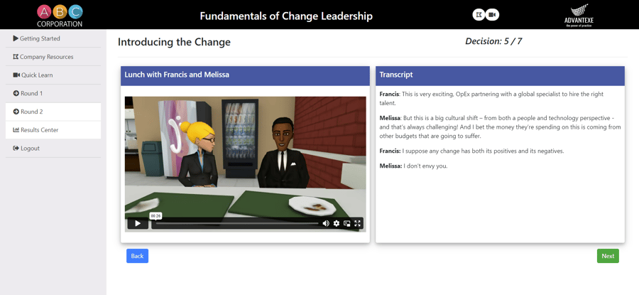 Fundamentals of Business Change Simulation