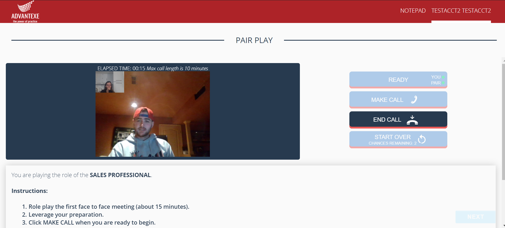 Advantexe's Virtual Role Play - Praction