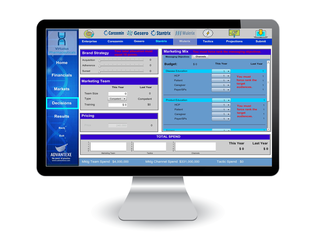Pharmaceutical Marketing Business Simulation