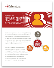 Learn More About Advantexe's Award Winning Business Acumen Curriculum