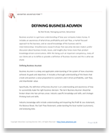 Business Acumen Skills Training by Advantexe