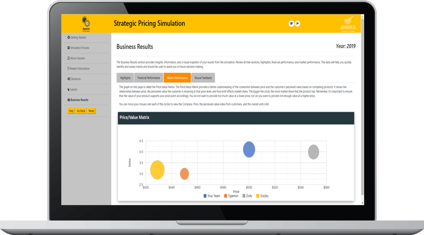 Pricing Simulation Information Page